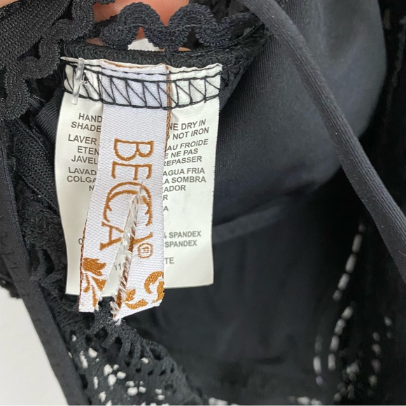 BECCA | Swim | Becca Black Lace One Piece | Poshmark